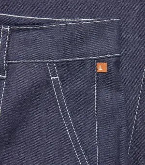 Lafayette 148 New York Chambray Straight Trousers