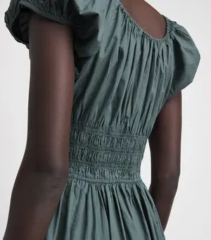 DÔEN Organic Cotton Quinn Midi Dress - Green