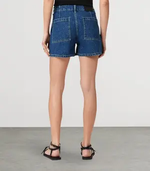ALLSAINTS Mid-rise Buttoned Denim Shorts