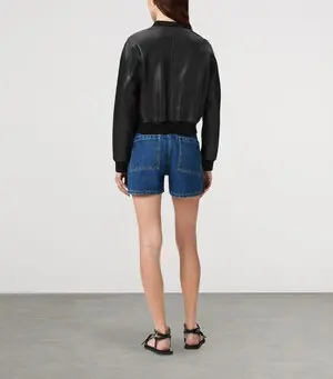 ALLSAINTS Mid-rise Buttoned Denim Shorts
