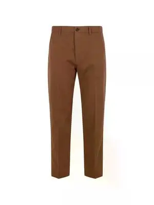 Incotex Pressed-crease Trousers - Brown