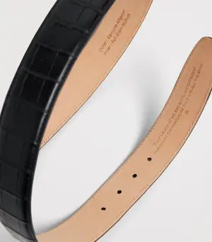 ELLIOT RHODES Alligator Leather Belt