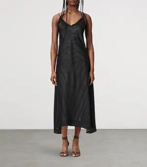 ALLSAINTS Leona V-neck Maxi Slip Dress