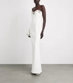 Rebecca Vallance Melva Strapless Maxi Dress - Ivory