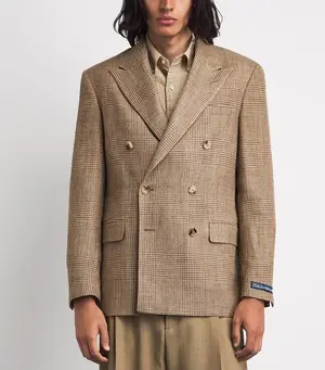 Polo Ralph Lauren Linen-silk-wool Glenplaid Blazer