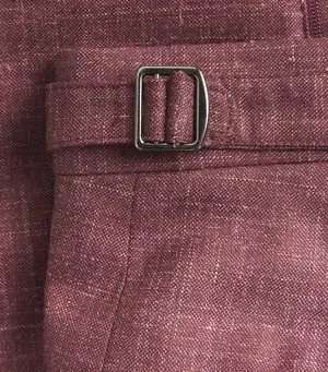 Isaia Wool-cashmere-silk-linen Sanita Trousers