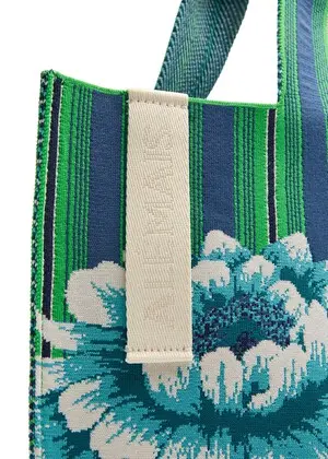ALEMAIS Margo Jacquard Knit Tote Bag - Multicoloured