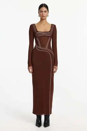 Significant Other Long Sleeve Maxi Dress