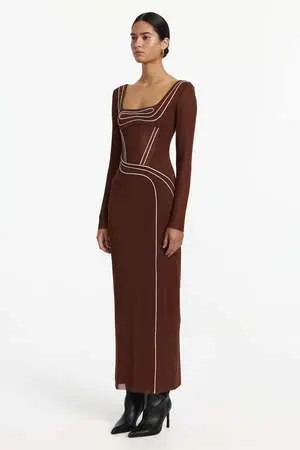 Significant Other Long Sleeve Maxi Dress