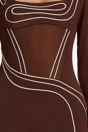 Significant Other Long Sleeve Maxi Dress