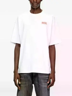 DIESEL® Biscotto Logo-print T-shirt - White