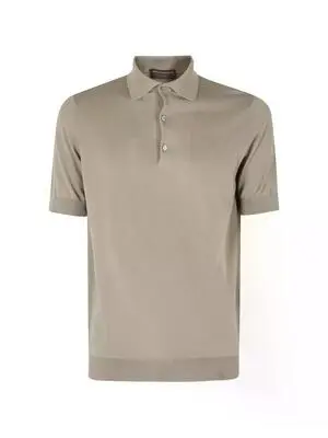 FILIPPO DE LAURENTIIS Short-sleeve Polo Shirt - Brown