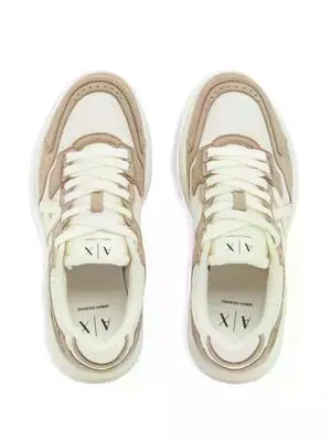 Armani Exchange Panelled Logo-patch Sneakers
