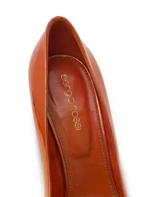 SERGIO ROSSI Peep-toe Platform Pumps