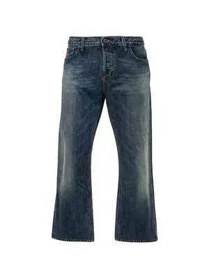 Gucci Washed Wide-leg Jeans - Blue