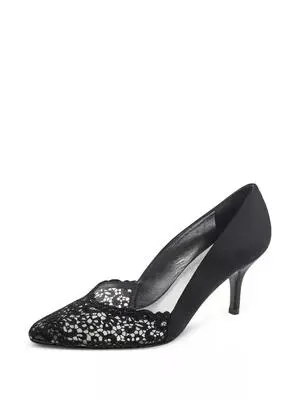 STUART WEITZMAN Floral Lace Almond-toe Pumps