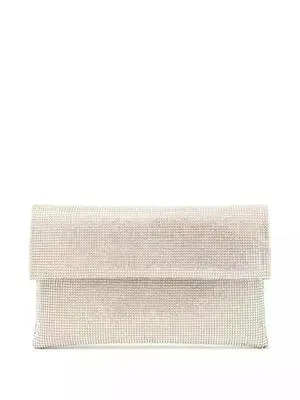 TWENTY FOURHAITCH Nyalis Crystal-embellished Clutch Bag - Silver