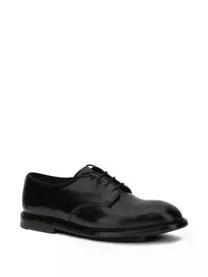 Premiata Polished Finish Derby Shoes - Black