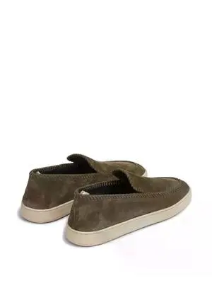 Officine Creative Herbie Whipstitch-trim Suede Slip-ons