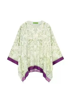 Shanghai Tang Graphic Print Tunic - Neutrals