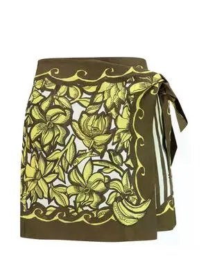 ALEMAIS Alemas Mona Wrap-style Mini Skirt