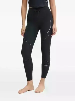 CASALL Laser-cut Drawstring-fastening Performance Leggings - Black
