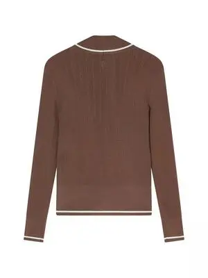 Armani Exchange Ribbed Knit V-neck Sweater