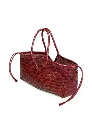 MASSIMO SANTINI Tyde Woven Leather Tote Bag