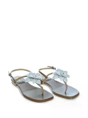 Michael Kors Jacie Floral-appliqué Flat Sandals