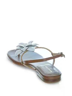 Michael Kors Jacie Floral-appliqué Flat Sandals