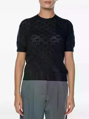 Ted Baker London Emeta Basket-weave Sweater - Blue