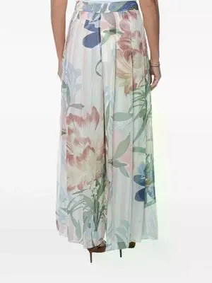 Ted Baker London Hurta Floral-print Pleated Palazzo Pants