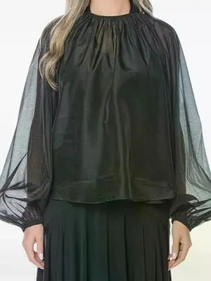 Ted Baker London Eelana Puff Sleeve Blouse - Black