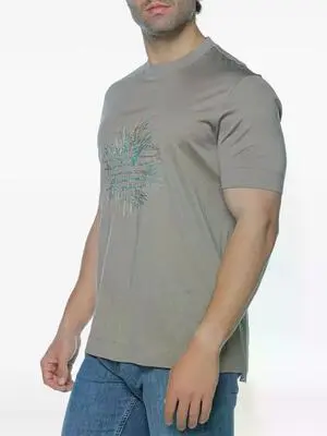 Emporio Armani Logo-embroidered T-shirt