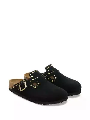 BIRKENSTOCK Boston Rivets Suede Flat Mules