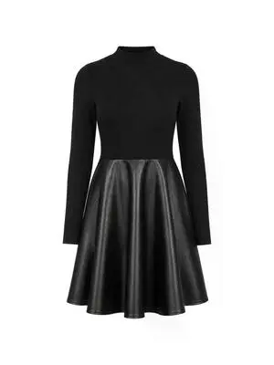 Ted Baker London Milioa Panelled Mock Neck Mini Dress