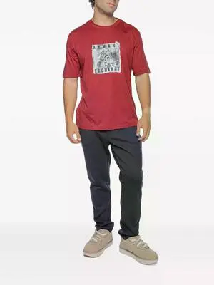 Armani Exchange Logo-print T-shirt - Red
