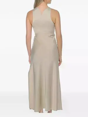 Armani Exchange Sleeveless Chain Detail Side-slit Dress