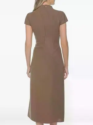 Armani Exchange Ruched Detail Midi Dress