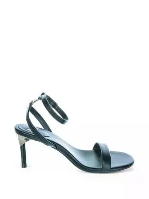 Armani Exchange Buckle-fastening Stiletto-heel Sandals - Black