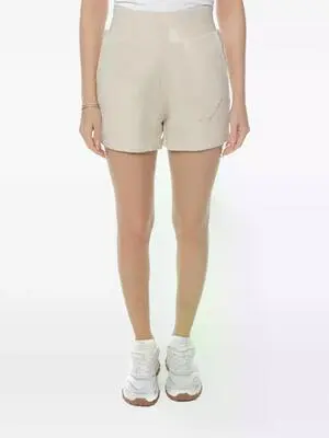 Armani Exchange Logo Embroidered Elasticated Shorts - Neutrals