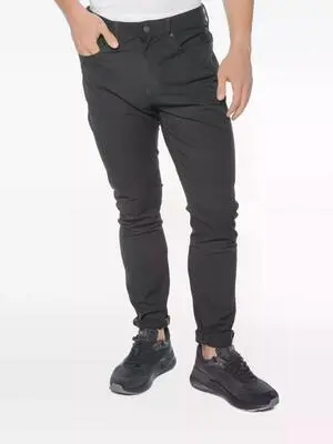 Armani Exchange Slim Fit Five-pocket Trousers - Black