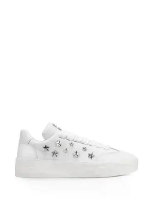 Dkny Glynda Star-studded Lace-up Sneakers