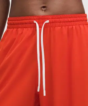 Lululemon Court Rival Wide-leg Track Pant - Cherry Ember/white
