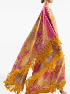TALLER MARMO Pahlavi Kaftan Fringed Dress