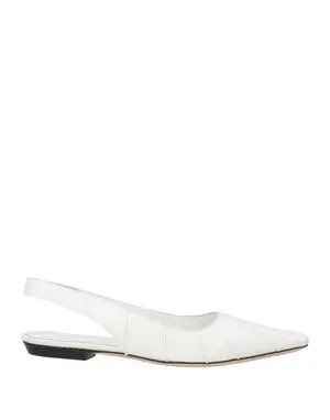 By Far Leather Slingback Ballet Flats