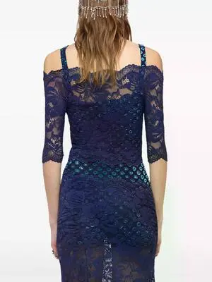 Rabanne Trompe-l'œil Lace Top
