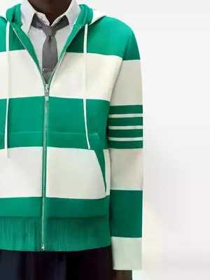 Thom Browne Hector 4-bar Hoodie - Green