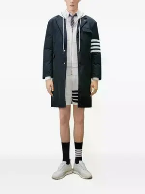 Thom Browne Loopback Stripe-detail Hoodie