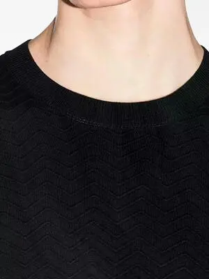 Armani Exchange Zigzag Knit Sweater
